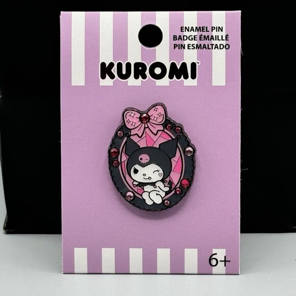 Loungefly | Jewelry | Loungefly Kuromi Jeweled Enamel Pin New Sanrio ...